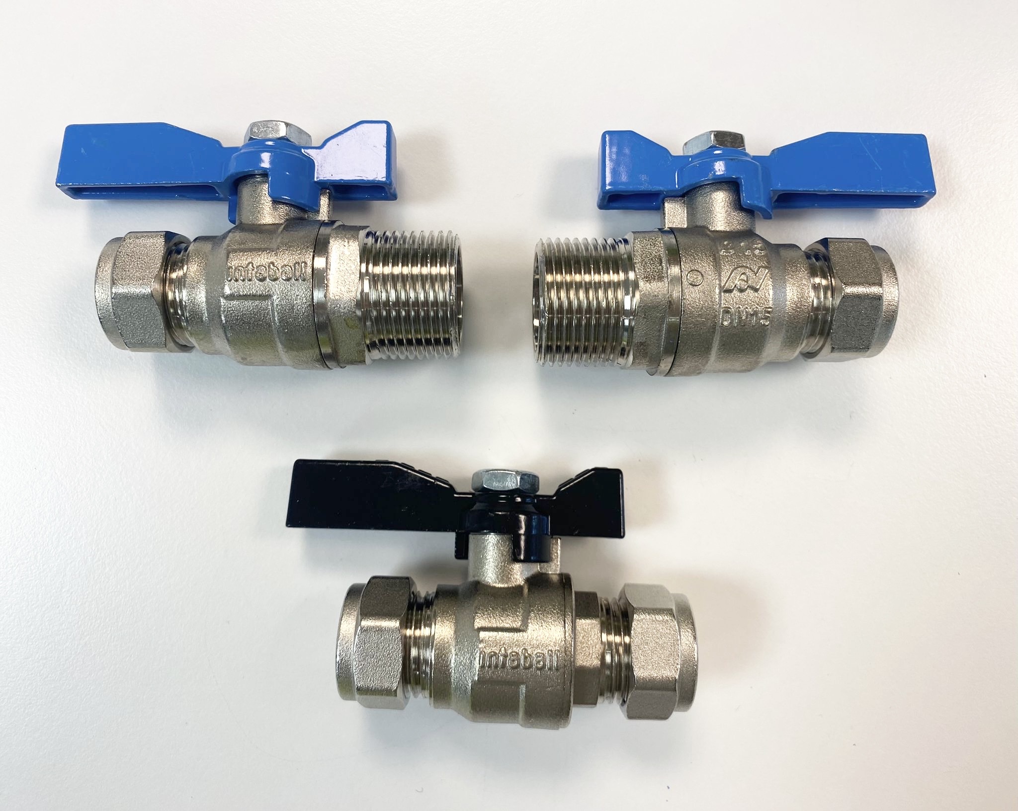 Water Softener Full Flow Isolation Valves 15mm (pair) & Bypass| GMAutoflow